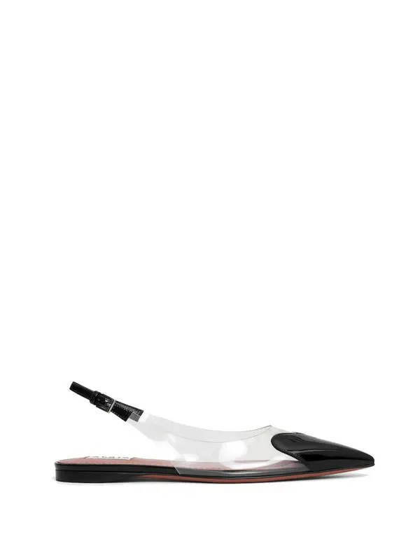 Alaïa Le Cœur Flat Slingbacks - Black