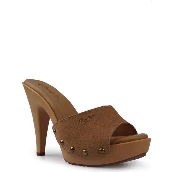 CANDIE'S Viviana Platform Sandal - Sand Suede