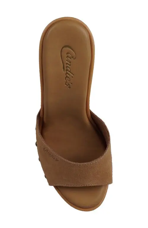 CANDIE'S Viviana Platform Sandal - Sand Suede
