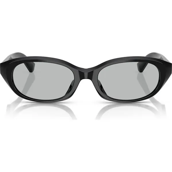 Burberry 55mm Oval Sunglasses - Black