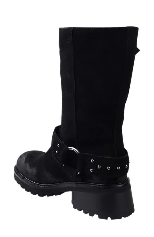 CANDIE'S Knee High Platform Boots - Black