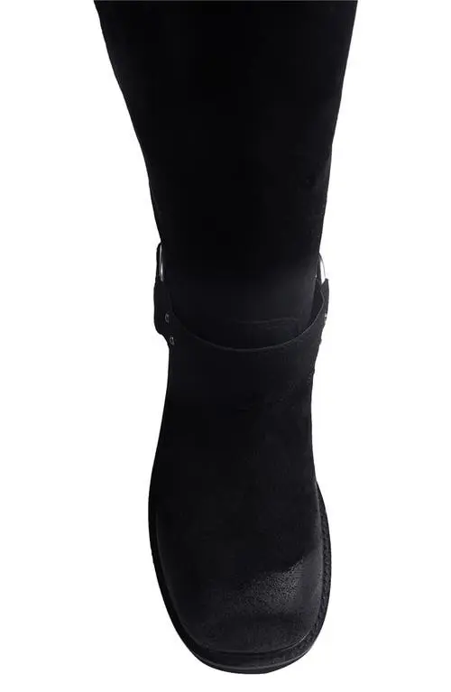 CANDIE'S Knee High Platform Boots - Black