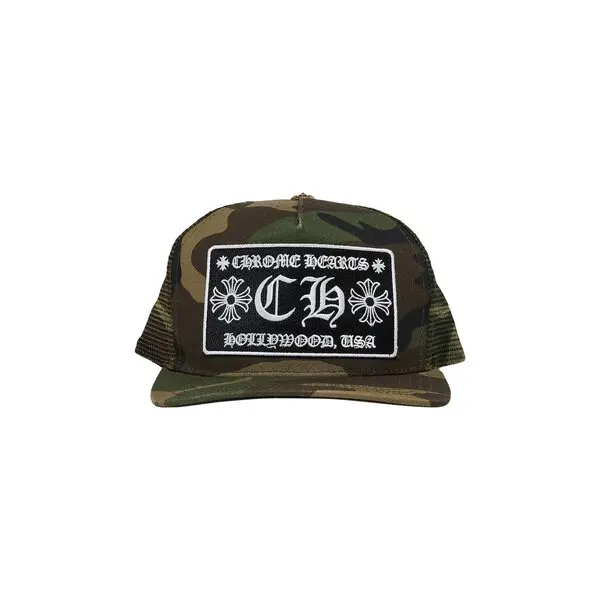 Chrome Hearts Hollywood Trucker Hat - Black
