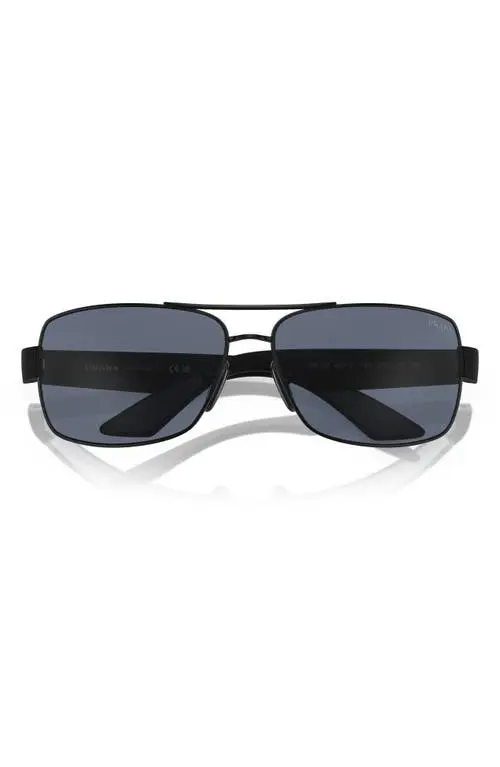 Prada 65mm Oversized Pillow Sunglasses
