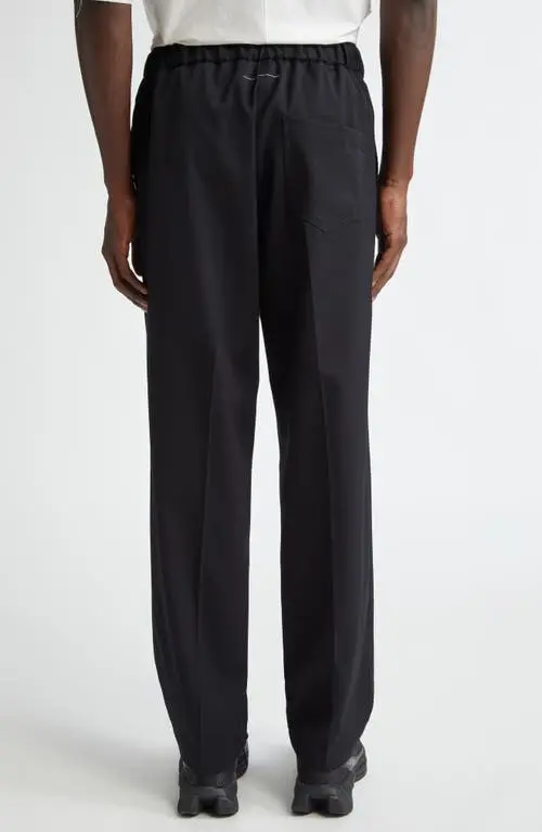 MAISON MARGIELA Twill Drawstring Trousers - Black