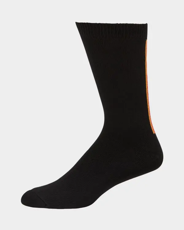 Paul Smith Artist Stripe Crew Socks - Black