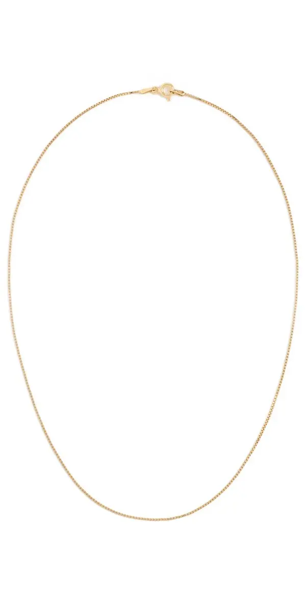 Shashi Box Chain Necklace - Gold