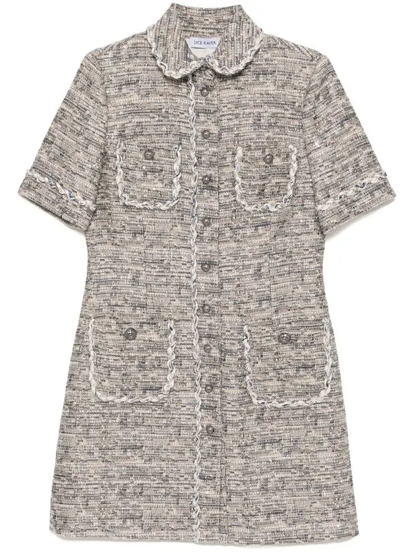Dice Kayek Sequined Tweed Dress