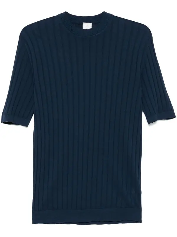 Eleventy Ribbed-knit T-shirt