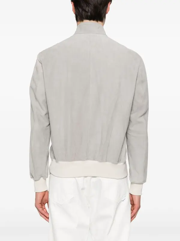 Eleventy Suede Jacket - Grey