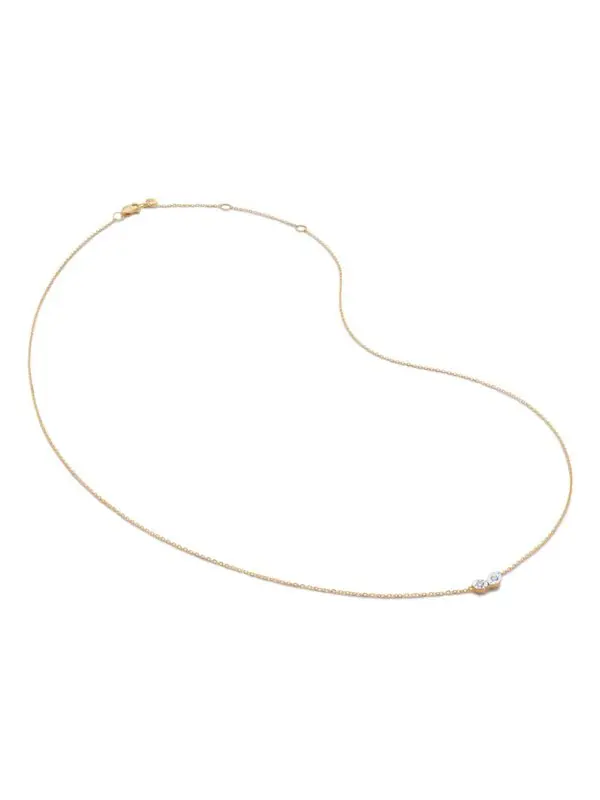 Monica Vinader 14k Yellow Diamond Chain Necklace - Gold
