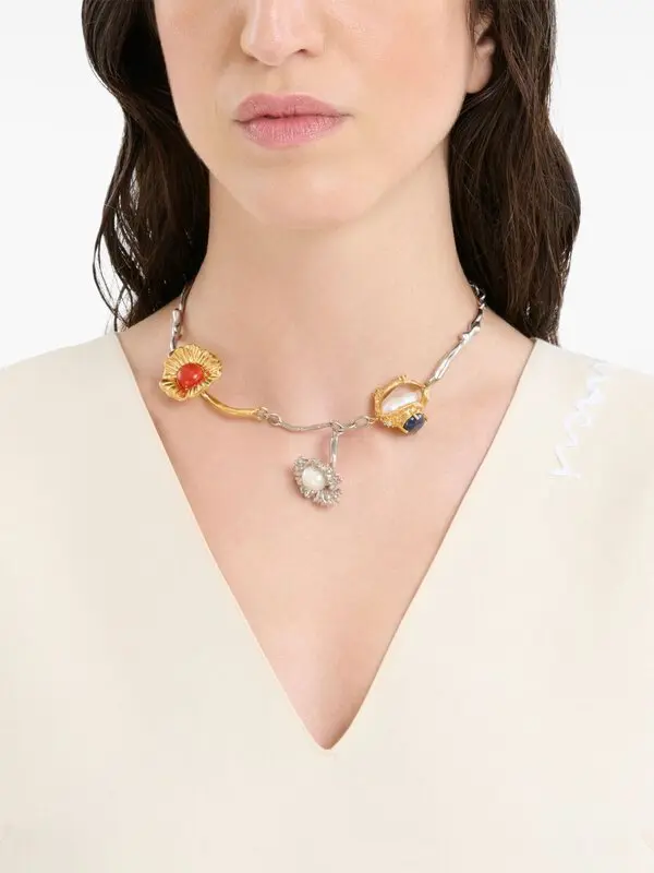 Marni Flower Charms Necklace