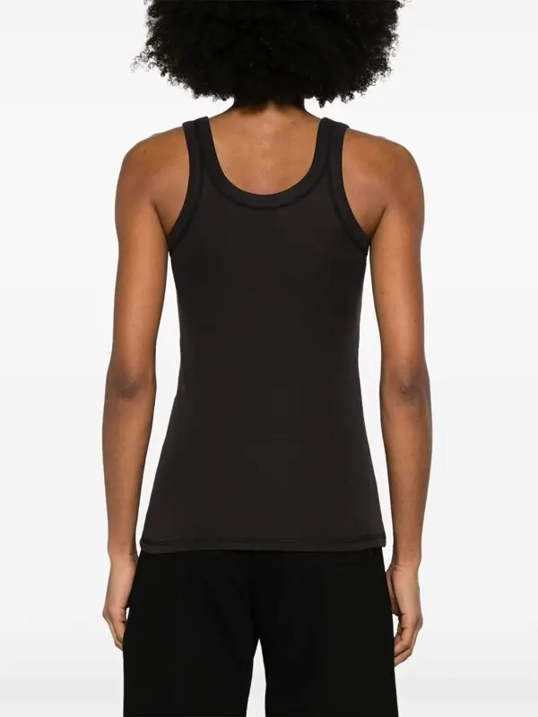LEMAIRE Cotton Tank Top - Black