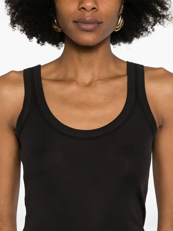 LEMAIRE Cotton Tank Top - Black