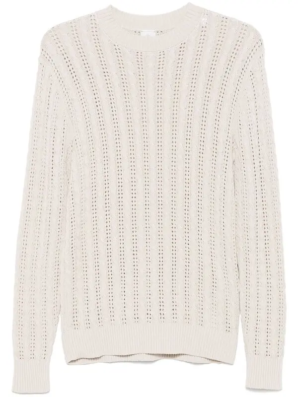 Eleventy Open-knit Sweater - Neutrals