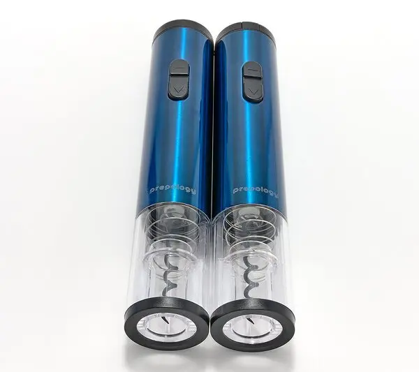 PREPOLOGY S/2 Battery Wine Openers W/ Cutter