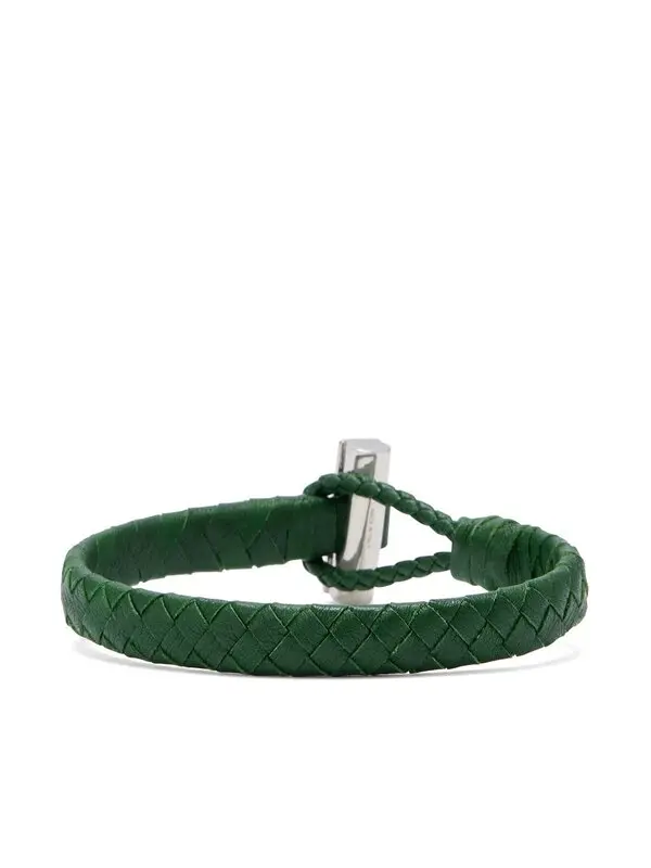FERRAGAMO Leather Bracelet - Silver