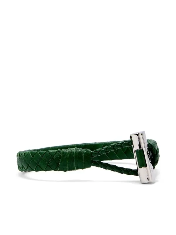 FERRAGAMO Leather Bracelet - Silver