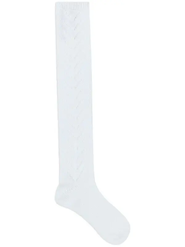 Valentino Garavani Vlogo Cotton Socks - White