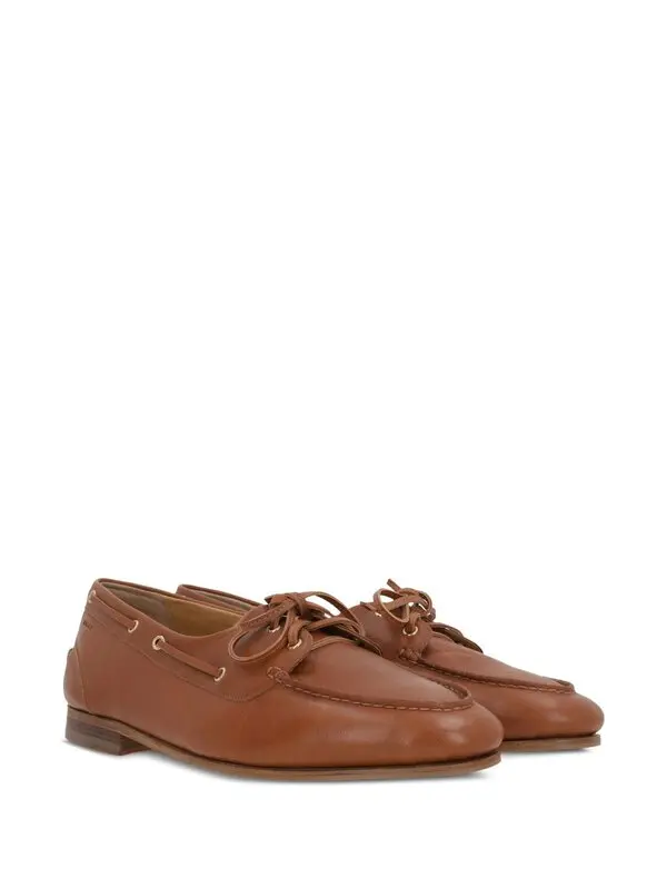 Bally Plume Boat Shoes - Brown