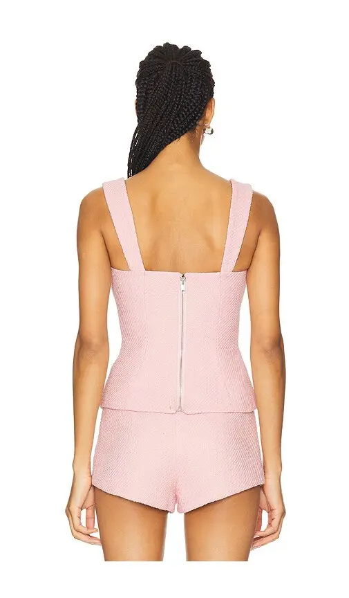 Majorelle Clemence Top With Rosette Accent