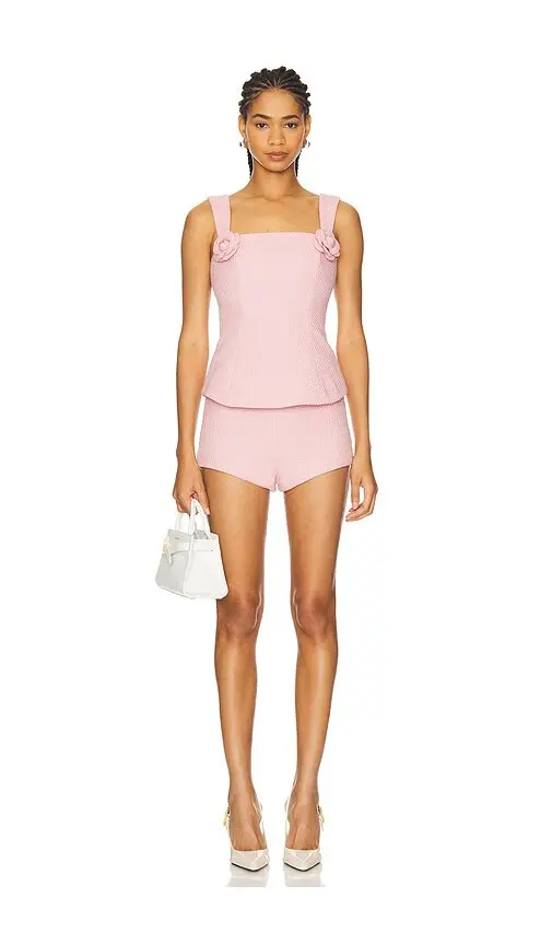 Majorelle Clemence Top With Rosette Accent