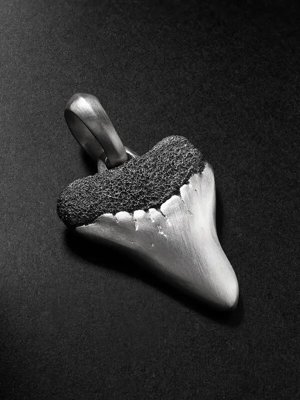 David Yurman Sterling Shark Tooth Amulet - Silver