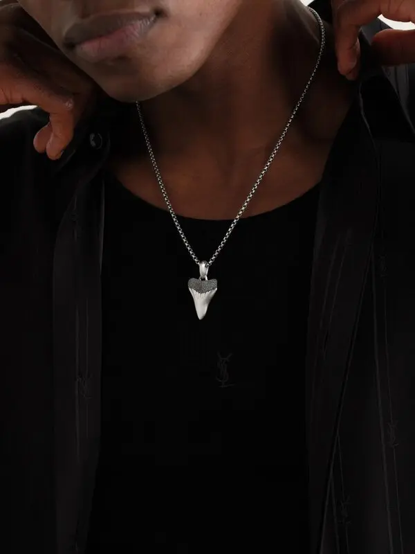 David Yurman Sterling Shark Tooth Amulet - Silver
