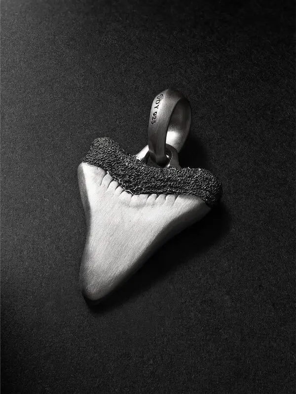 David Yurman Sterling Shark Tooth Amulet - Silver