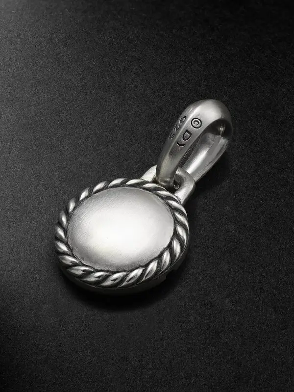David Yurman Sterling Lapis Lazuli Evil Eye Pendant