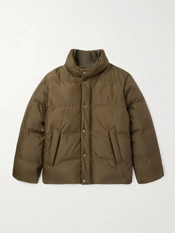 Loro Piana Lucio Quilted Storm System® Silk Jacket