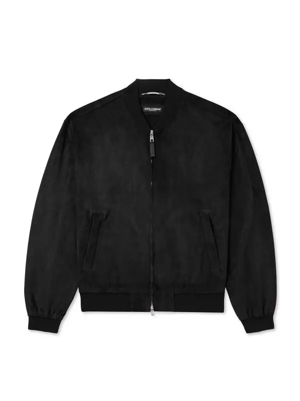 Dolce & Gabbana Suede Bomber Jacket