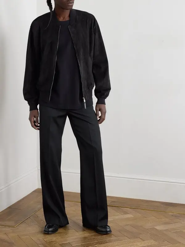 Dolce & Gabbana Suede Bomber Jacket