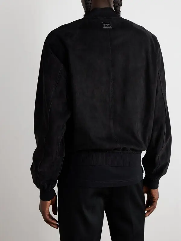 Dolce & Gabbana Suede Bomber Jacket