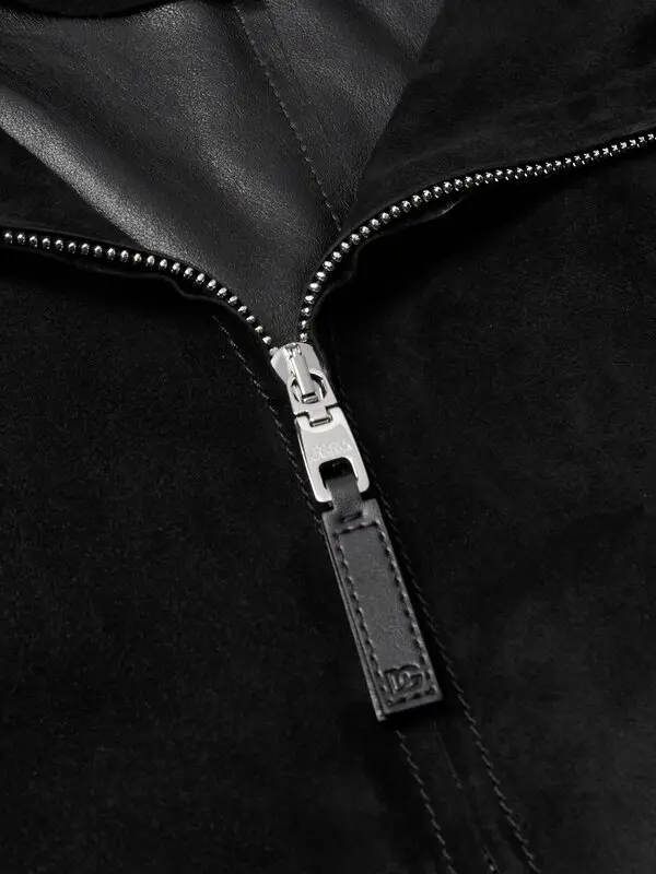 Dolce & Gabbana Suede Bomber Jacket