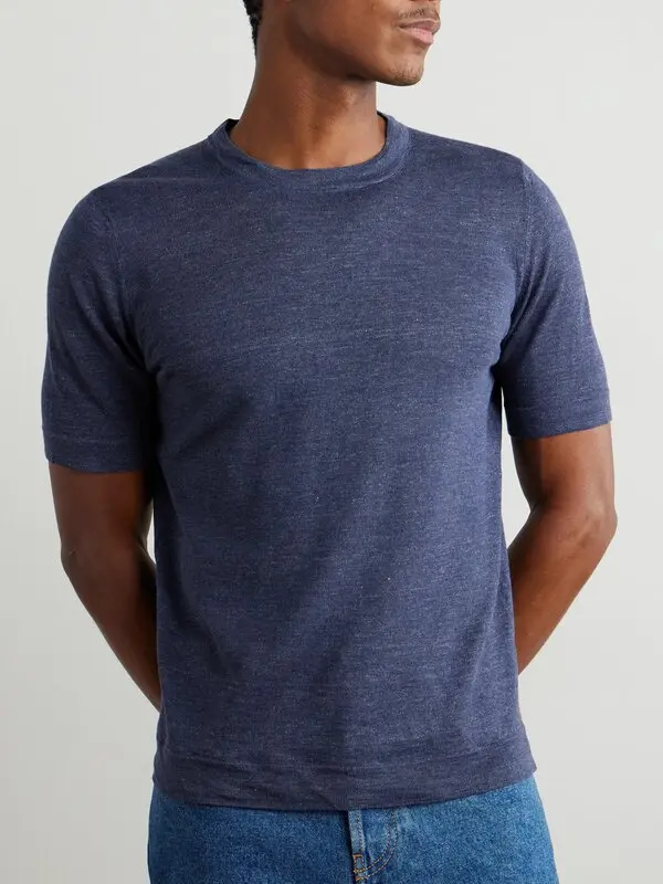 Brunello Cucinelli Linen And Cotton-blend T-shirt
