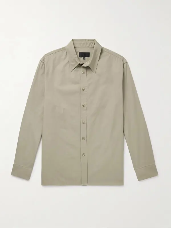 NILI LOTAN Chance Cotton-twill Shirt