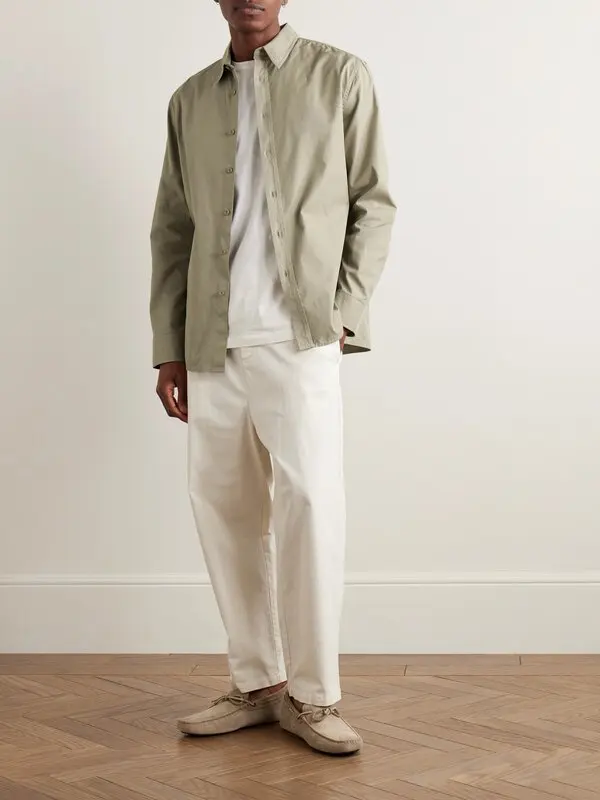 NILI LOTAN Chance Cotton-twill Shirt
