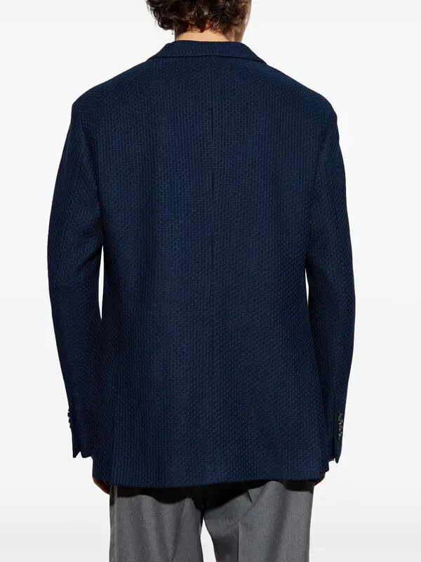 Etro Double-breasted Blazer - Blue