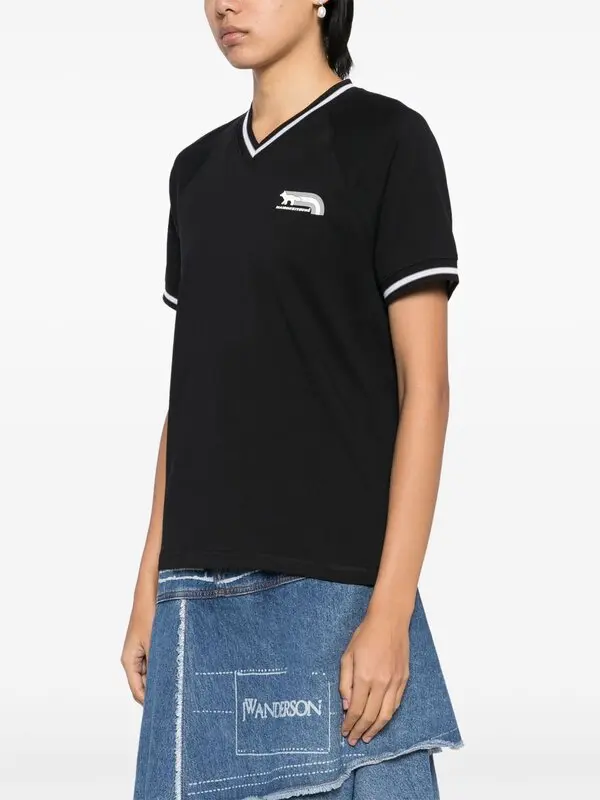 Maison Kitsuné Flash Fox Raglan T-shirt - Black