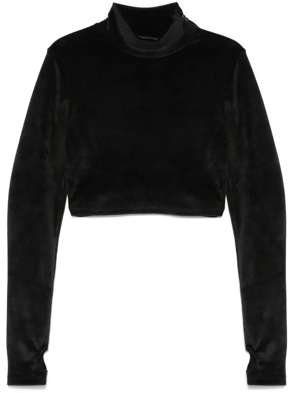 Gcds Velvet T-shirt - Black