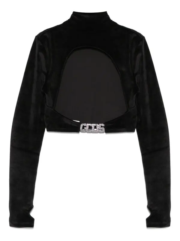 Gcds Velvet T-shirt - Black