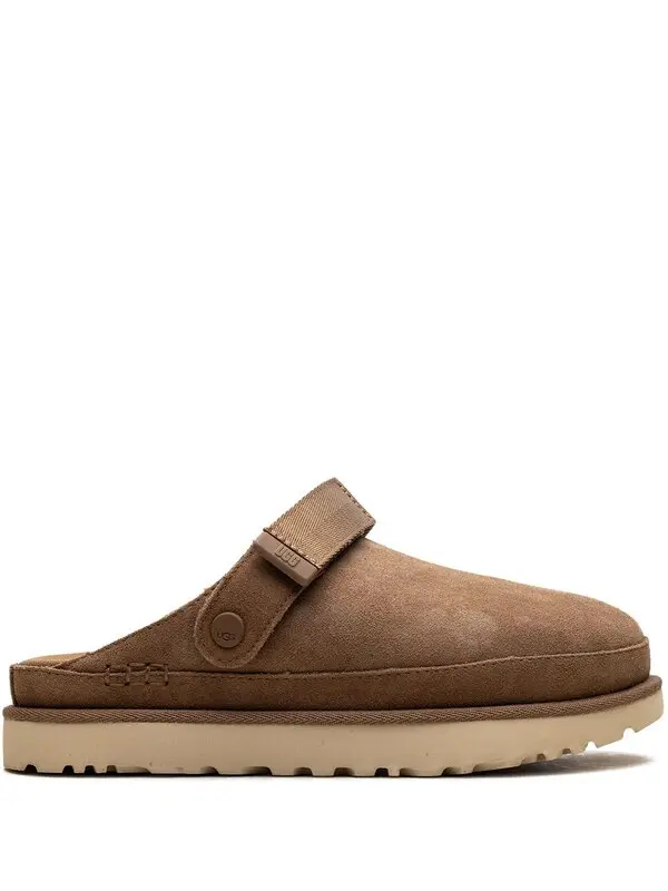 UGG Goldenstar Suede Clogs - Brown
