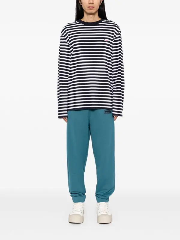 Maison Kitsuné Flash Fox Patch Sweatpants - Blue