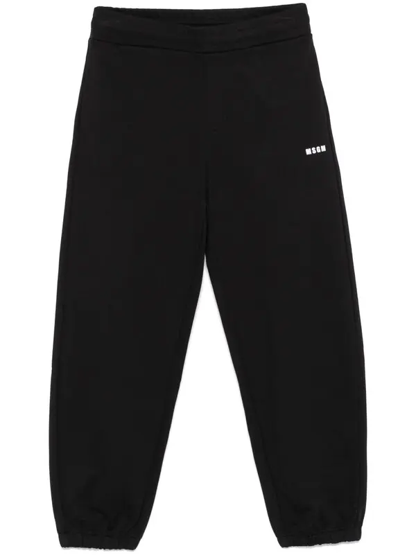 MSGM Logo-detail Track Pants - Black