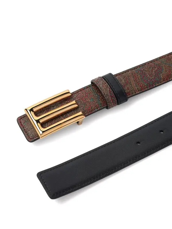Etro Logo Buckle Belt