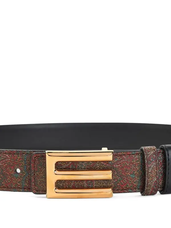 Etro Logo Buckle Belt