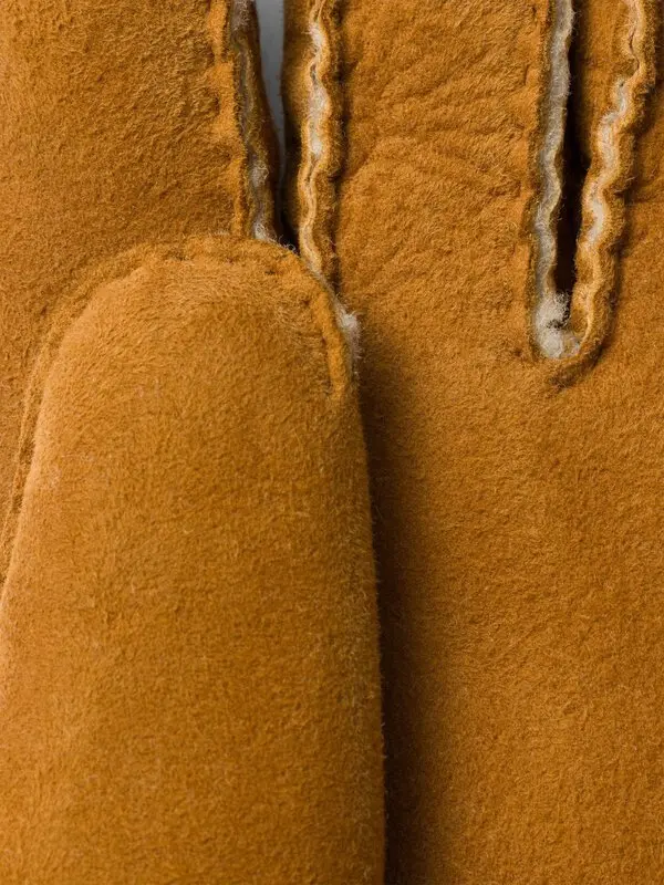 Prada Suede Gloves - Brown