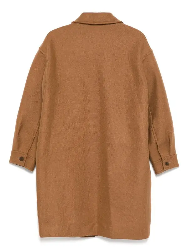 Maison Kitsuné Wool Coat - Neutrals