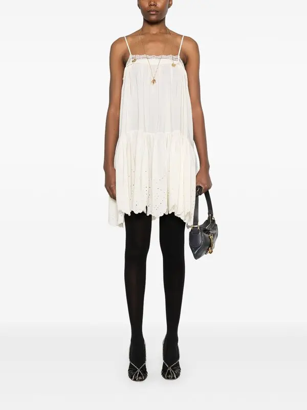 Chloé Lace-trim Mini Dress